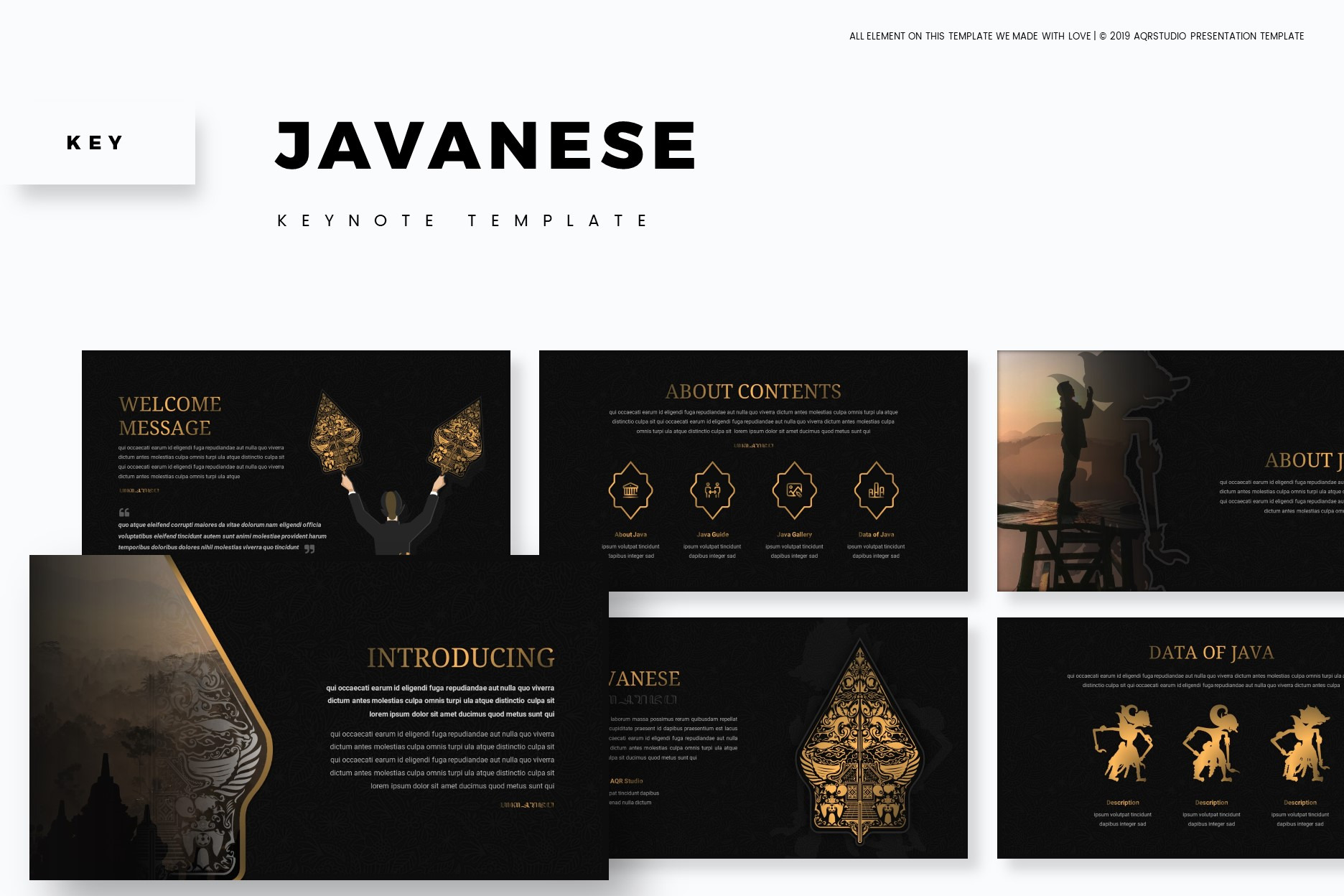 Javanese - Keynote Template, a Presentation Template by AQR Studio