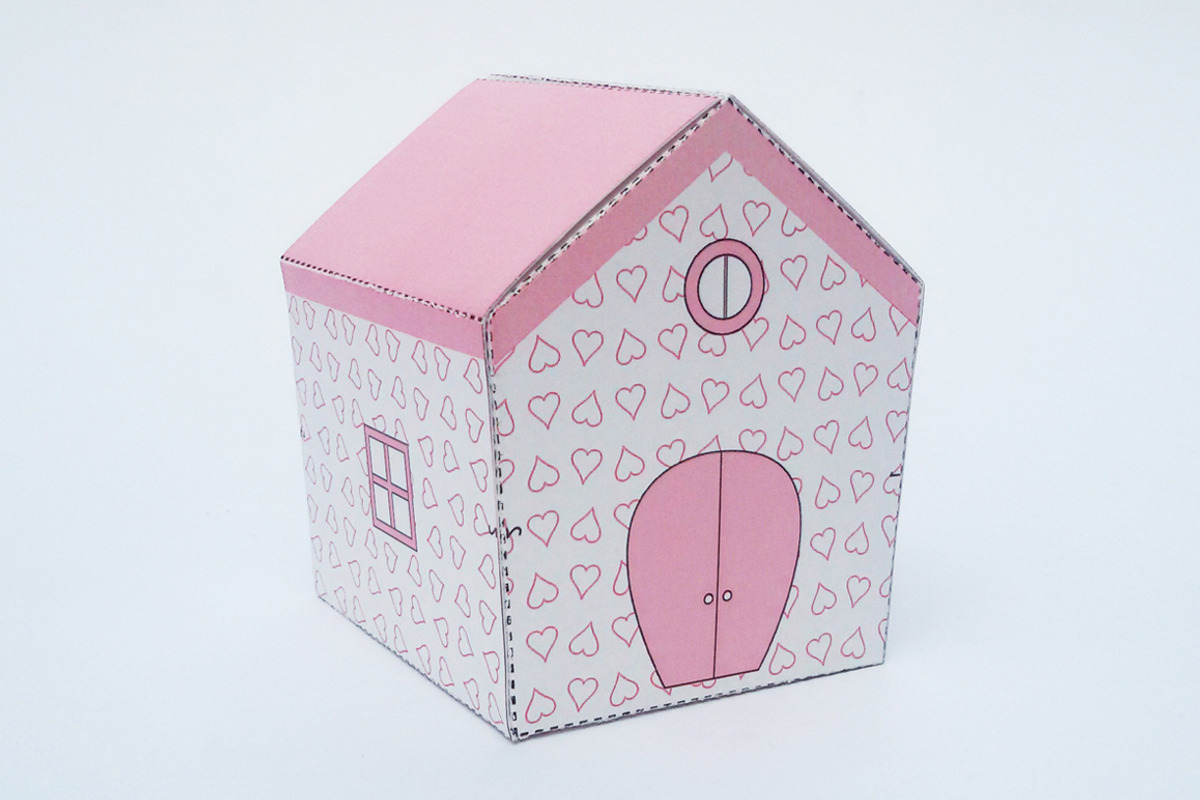 DIY Hut Favor - 3d papercrafts, a Templates & Theme by PAPER amaze