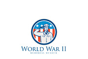 World War II Memorial Logo, a Branding & Logo Template by patrimonio