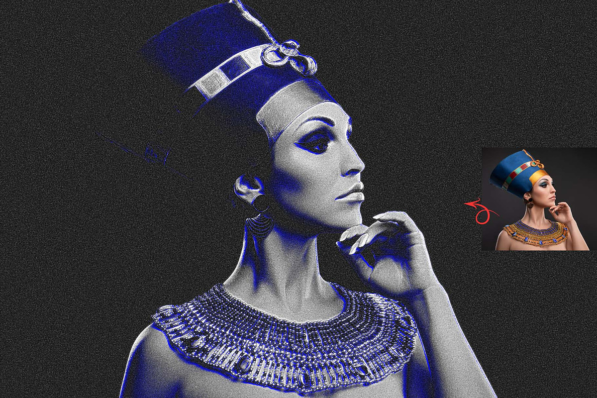 Cinematic Noise Portrait Poster Art