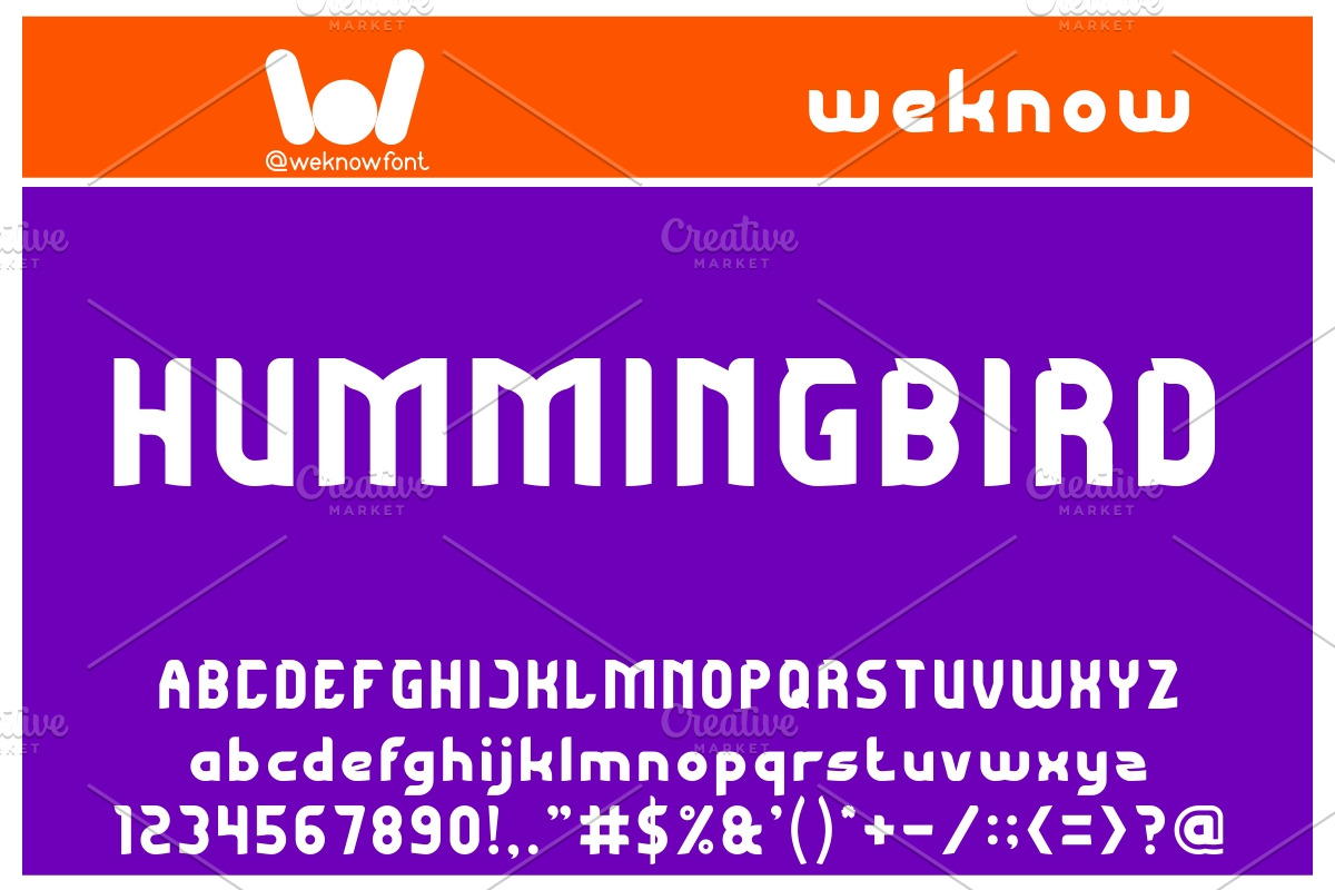Flying Bird font
