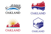4 Oakland City Skyline Logo, a Branding & Logo Template by jongcreative