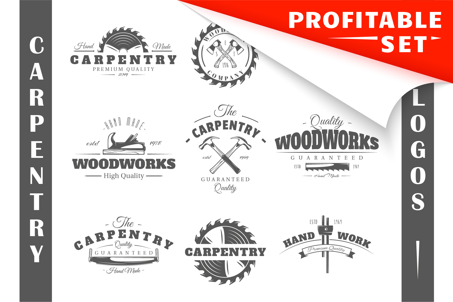 17 Carpentry Logos Templates, a Branding & Logo Template by Art Design