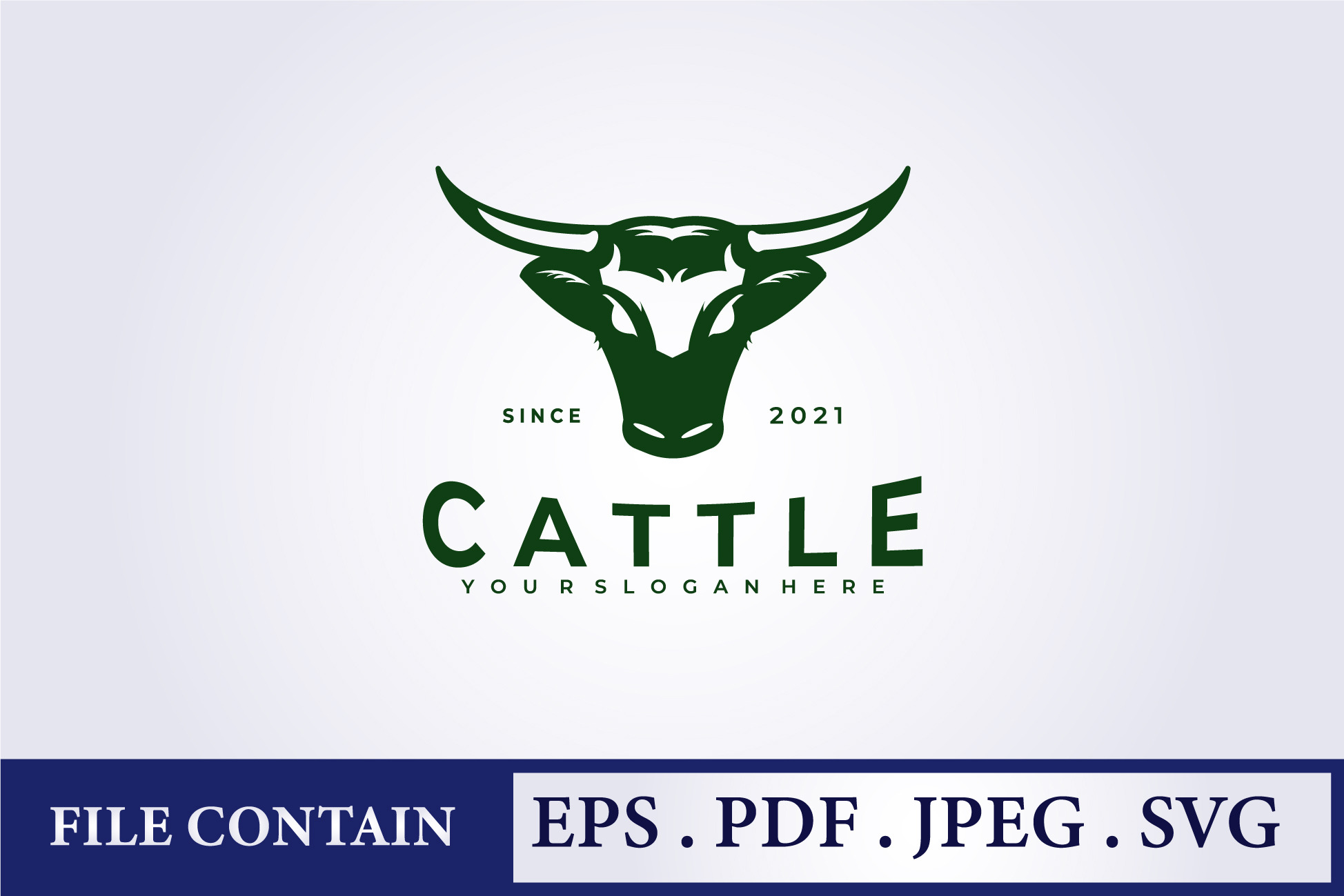 simple vintage cattle livestock logo, a Branding & Logo Template by Lodzrov