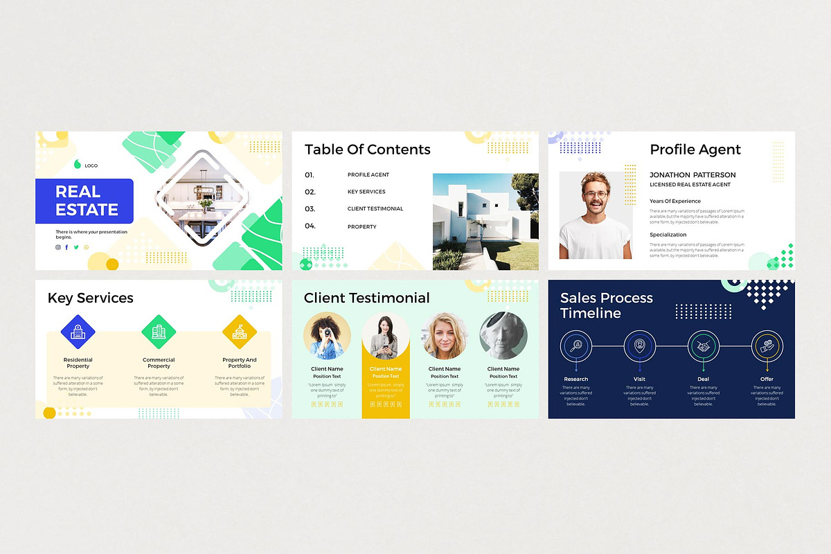 Real Estate Presentation Template, a Presentation Template by E-Type