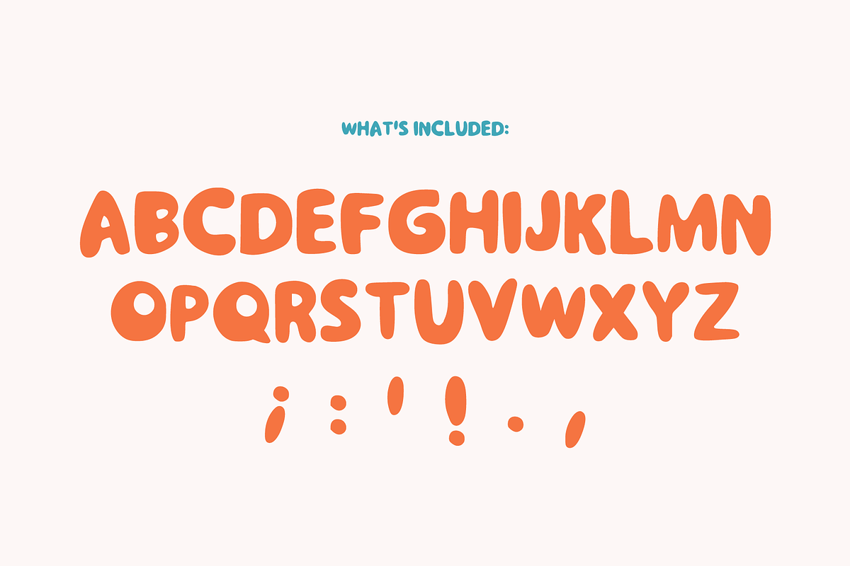 Big Bubbles Playful Handwritten Type, a Sans Serif Font by Ashley Scott ...