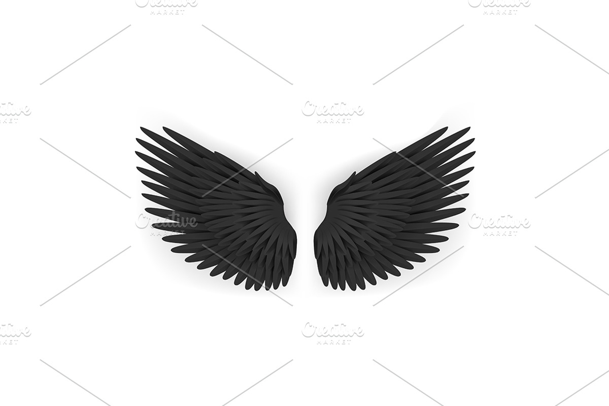 Blank Wings Template Mockup, an Object Graphic by Bigmouse_art