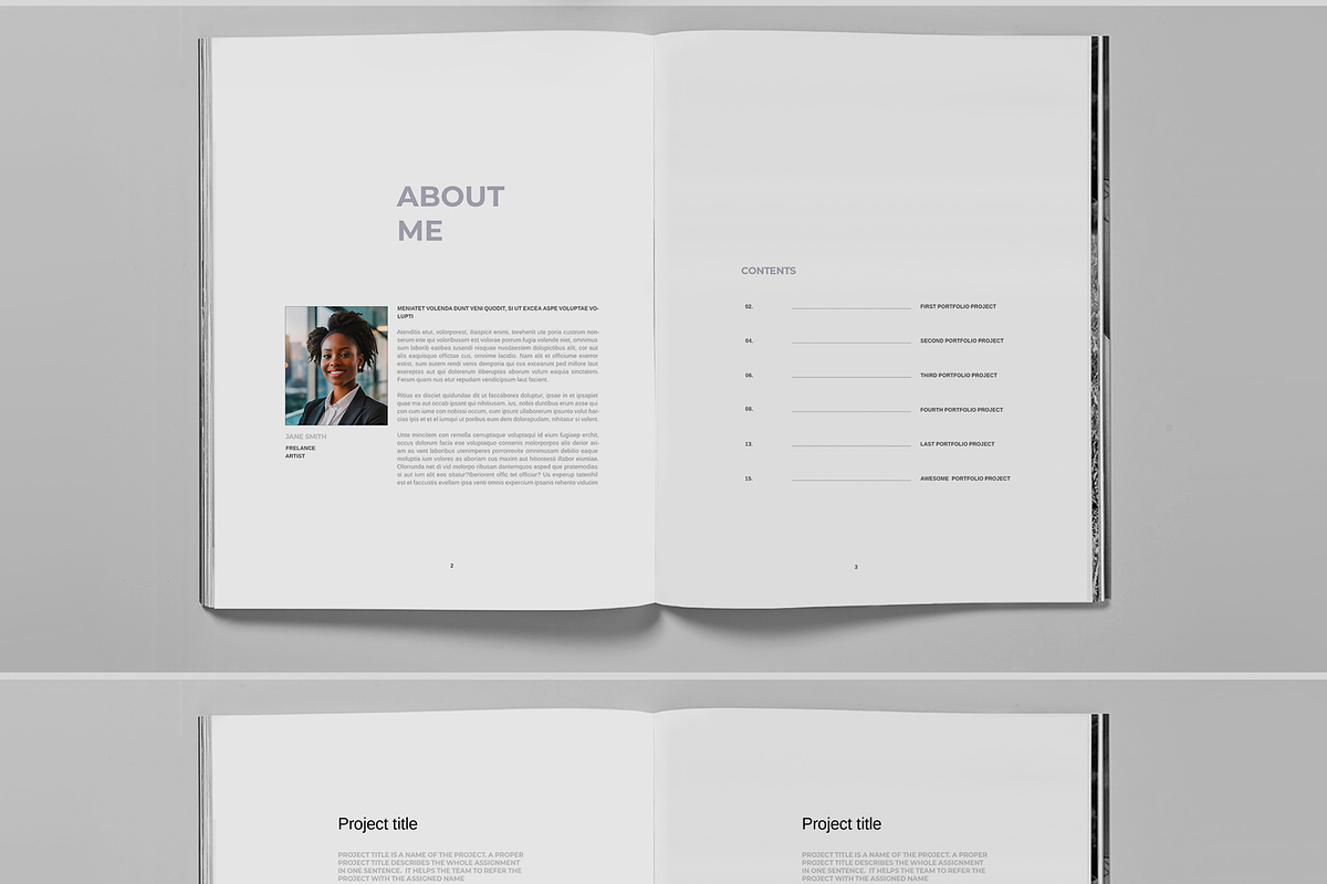 3D Render Portfolio Brochure Layout, a Brochure Template by Boris Cupac