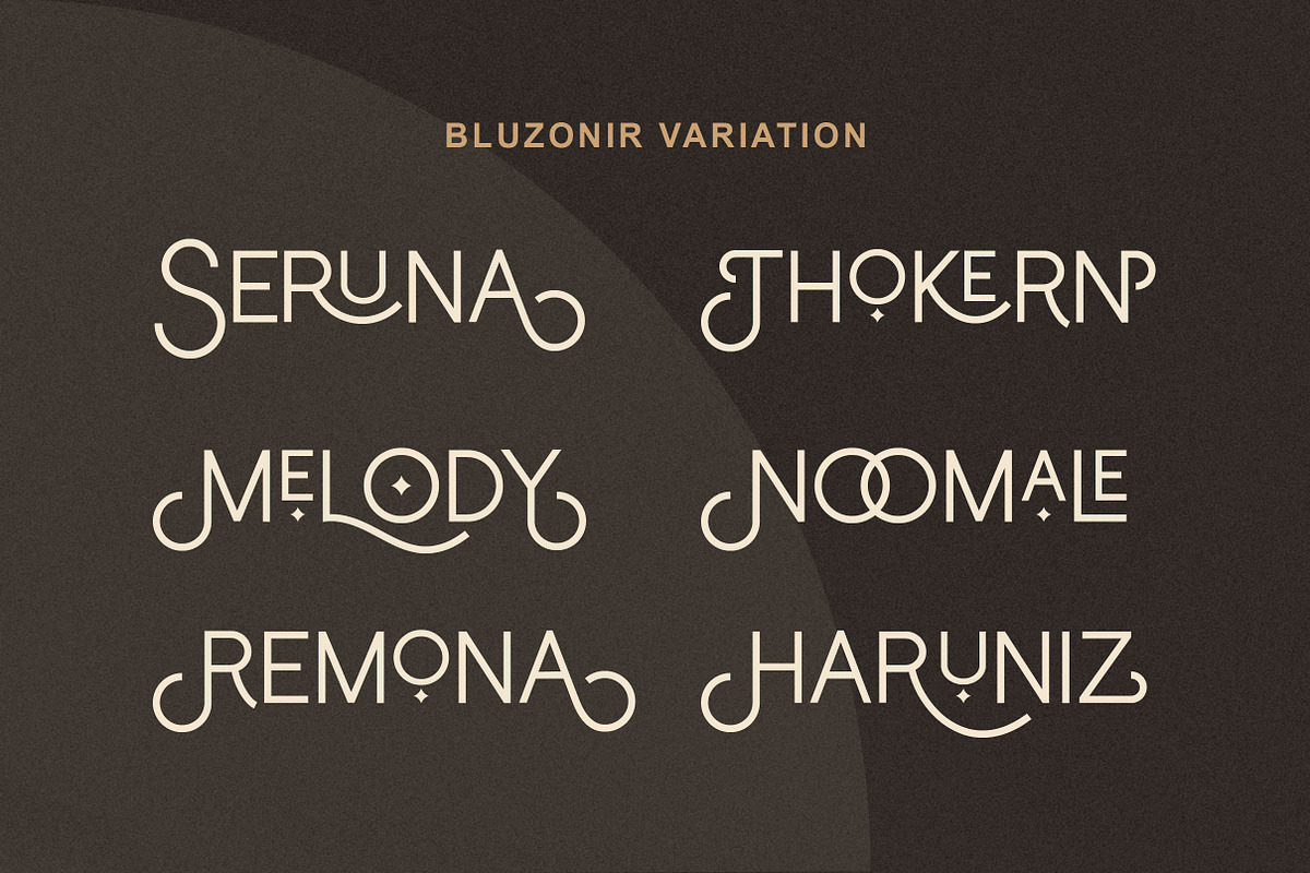 Bluzonir Stylish Sans Serif Font | Creative Market
