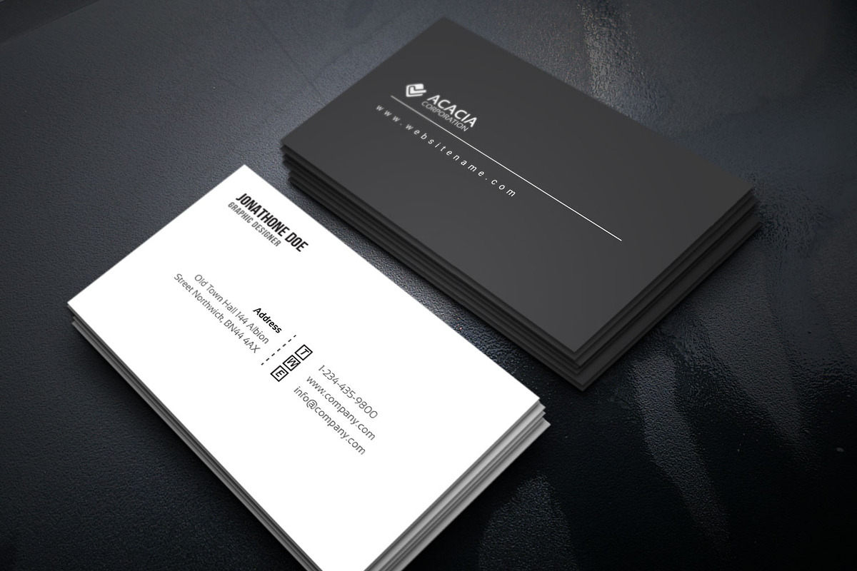 C-4 Business Card, a Business Card Template by DesignGhar | Creative Market
