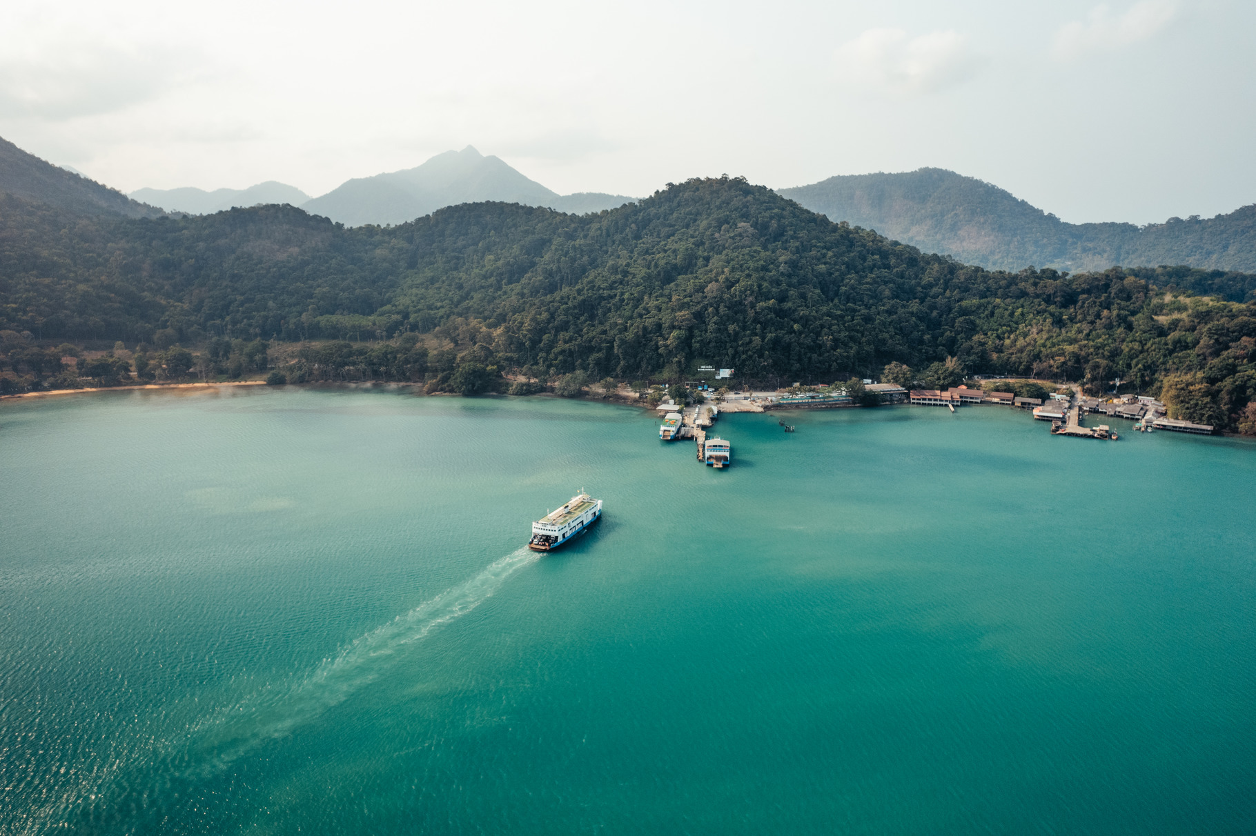 Island and pier crossing in the morning, a Nature Photo by Art Rachen ...