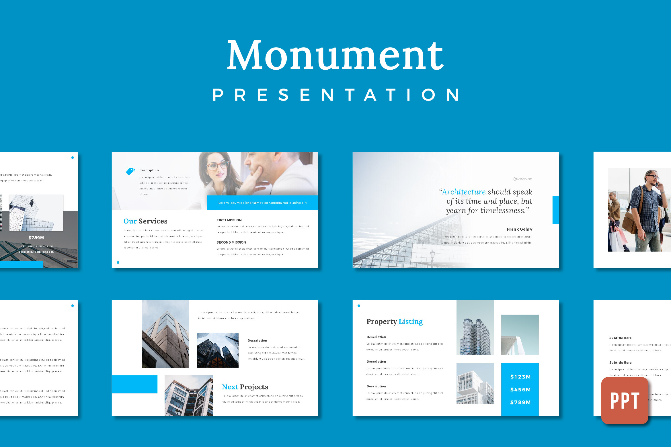 MONUMENT - Powerpoint Template, a Presentation Template by Deemak Daksina