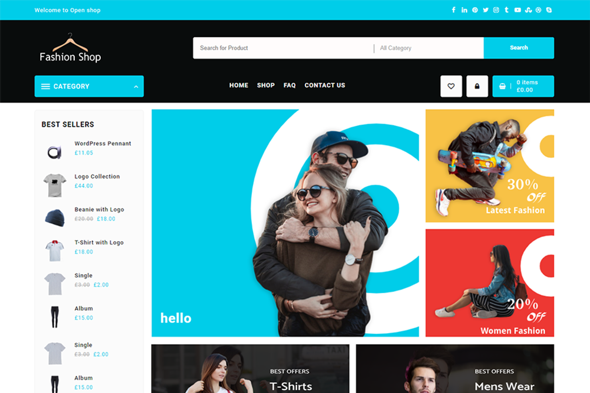 Open Shop - eCommerce Theme, a WordPress Template by ThemeHunk
