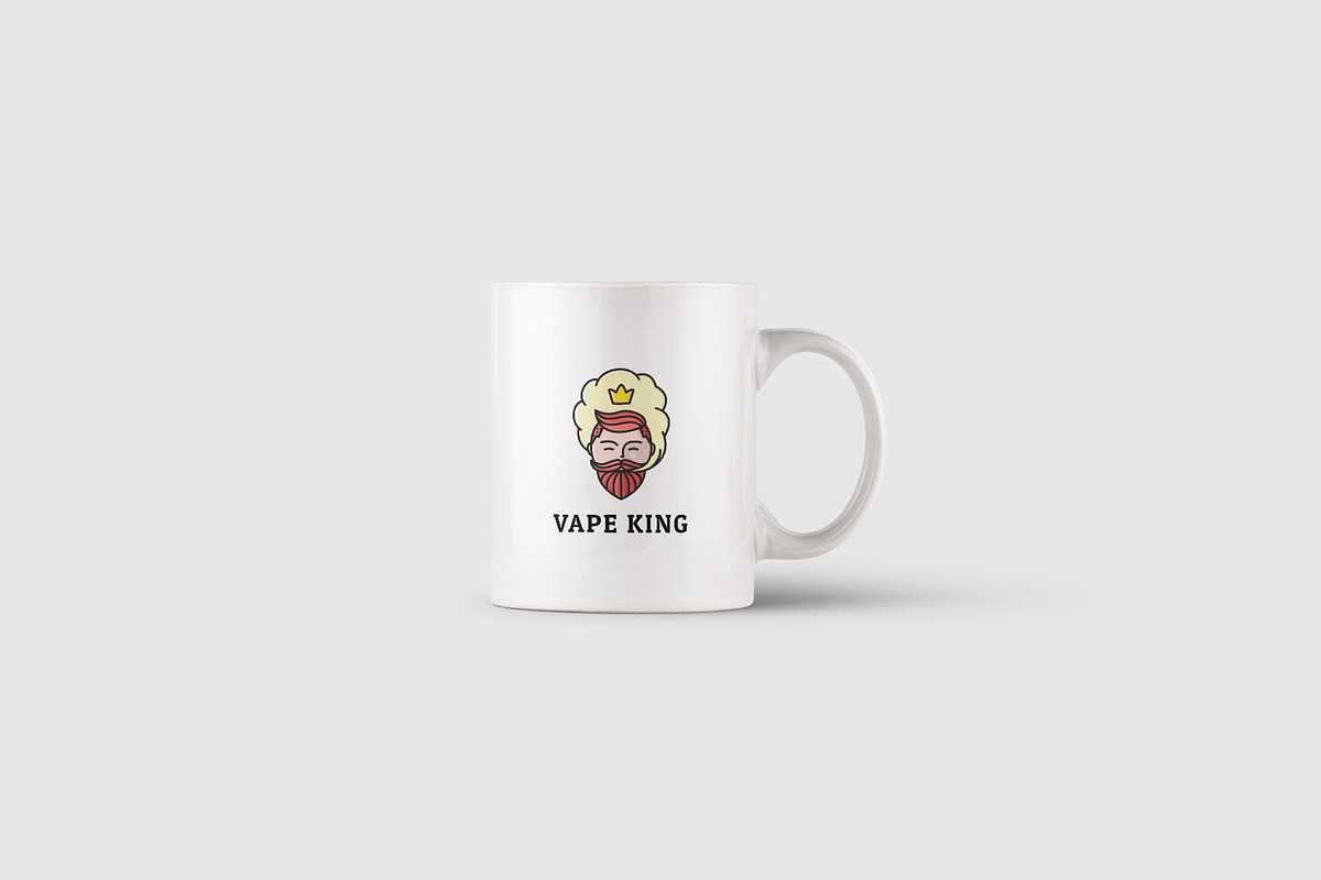 Vape King Logo, a Branding & Logo Template by Last Spark