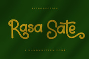 Rasa Sate - A Handwritten Font, a Handwritten Font by ENATIVE