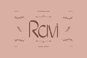 Ravi Sans Serif, a Sans Serif Font by infernostudio3