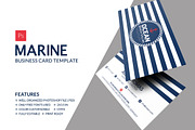Marine Business Card, a Business Card Template by Marvel | Creative Market