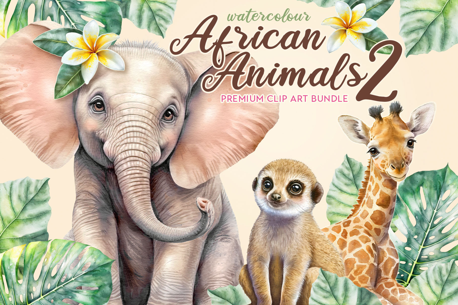 African Animals Clipart Vol. 2, an Animal Illustration by Clip Art by ...