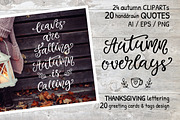 Autumn Thanksgiving Overlays Bundle, an Object Graphic by Katrinelly