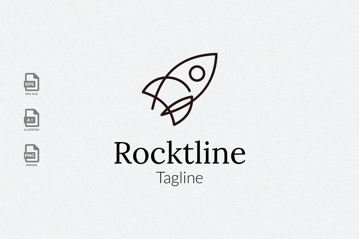 Rocket Line Logo Template, a Branding & Logo Template by Akdesain