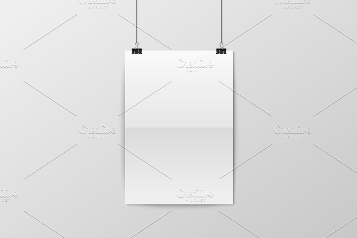 Hanging blank posters., an Object Graphic by Gomolach