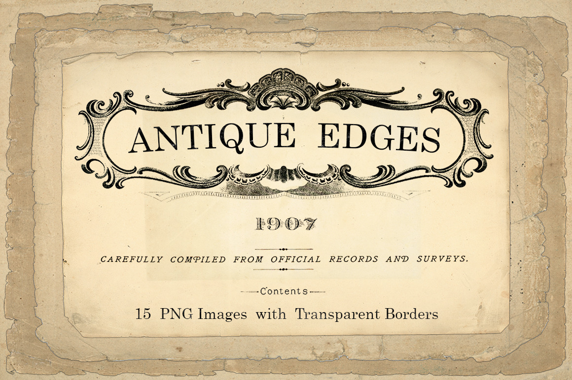 Antique Edges, a Texture Graphic by Blue Line Design