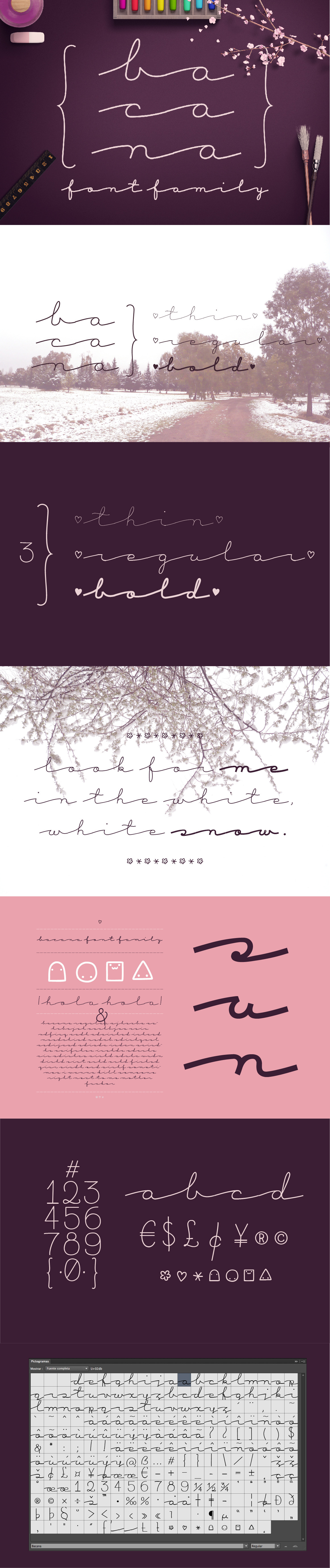 Bacana font family, a Script Font by MaGo