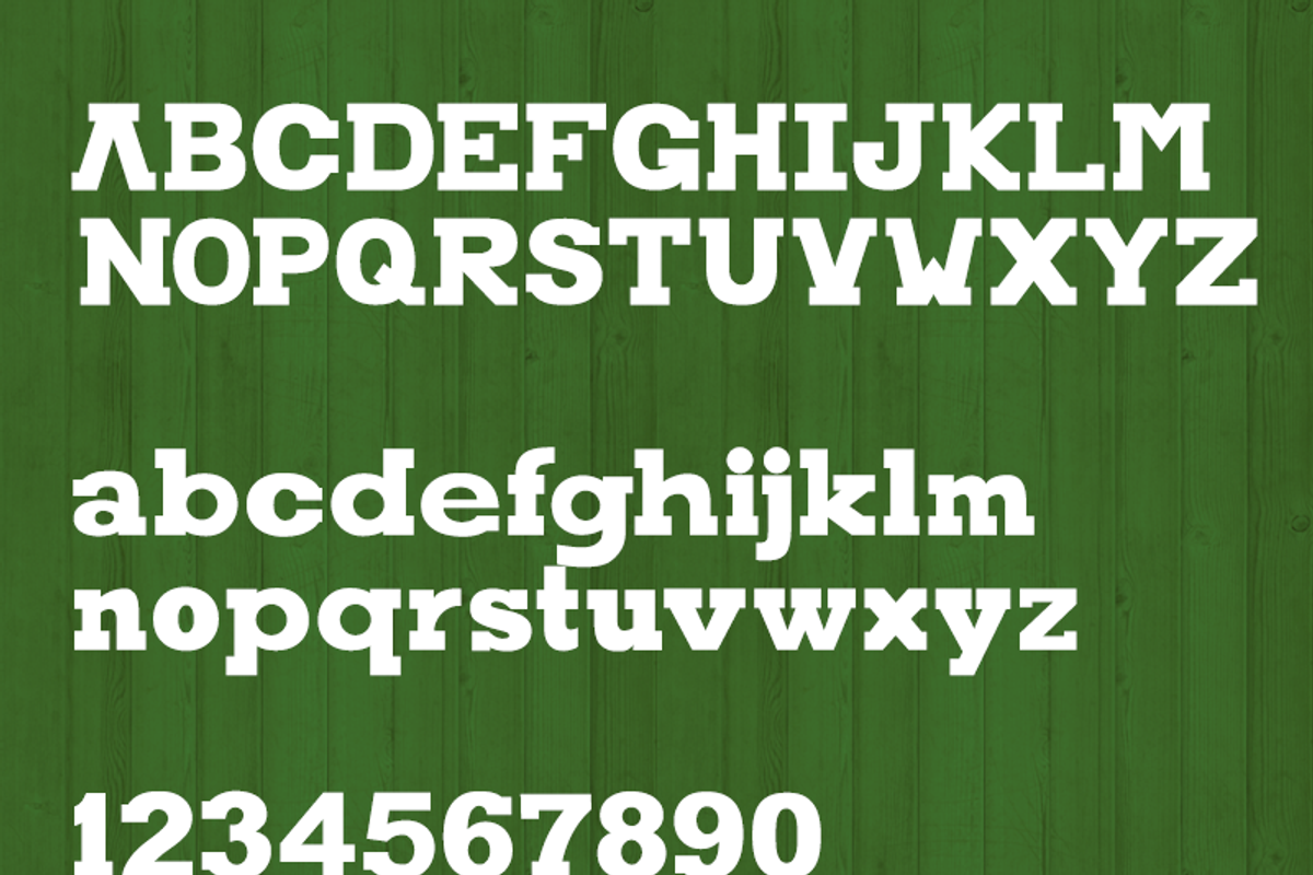 The Blocky Font, a Slab Serif Font by Lonely Pixel Co.