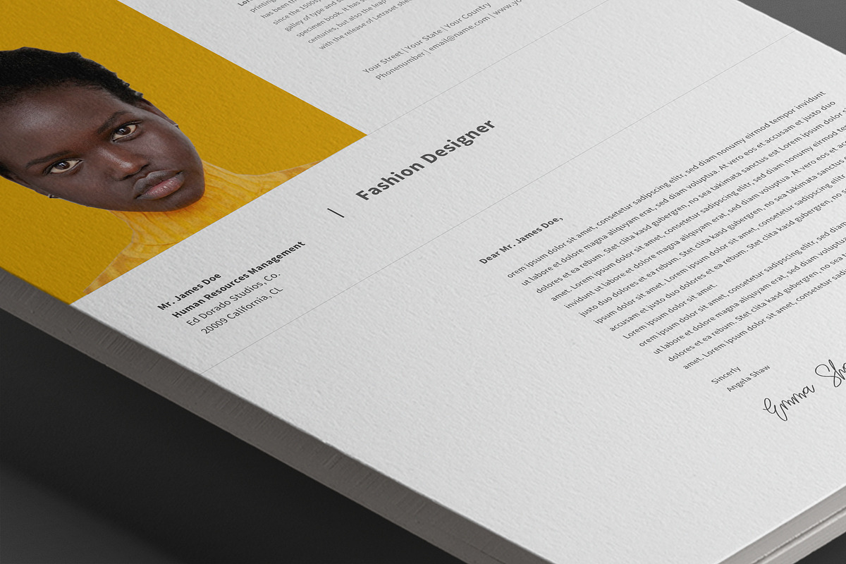 Emma Resume Template | Creative Market