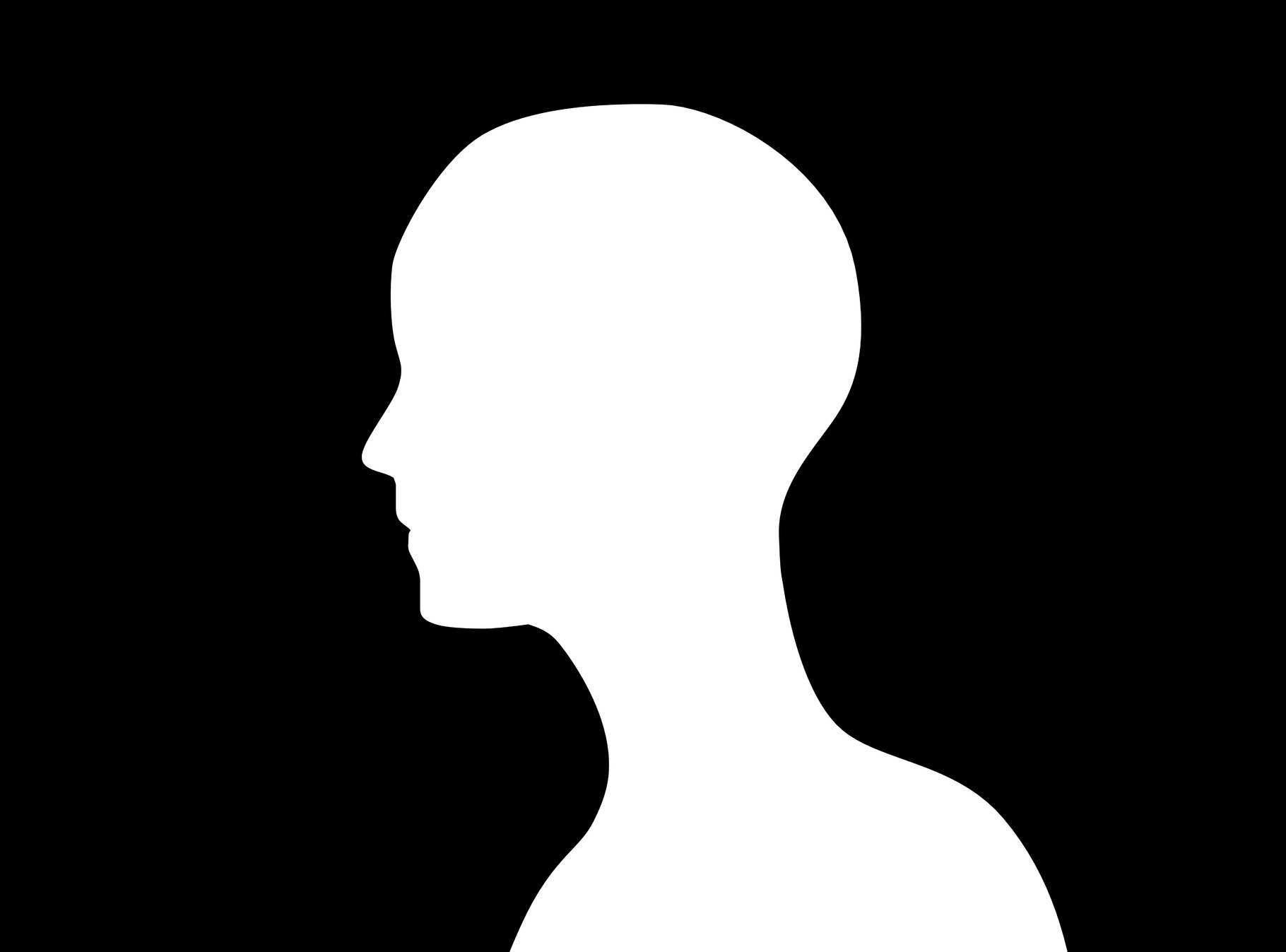 Side view of human head icon shape o | People Illustrations ~ Creative ...