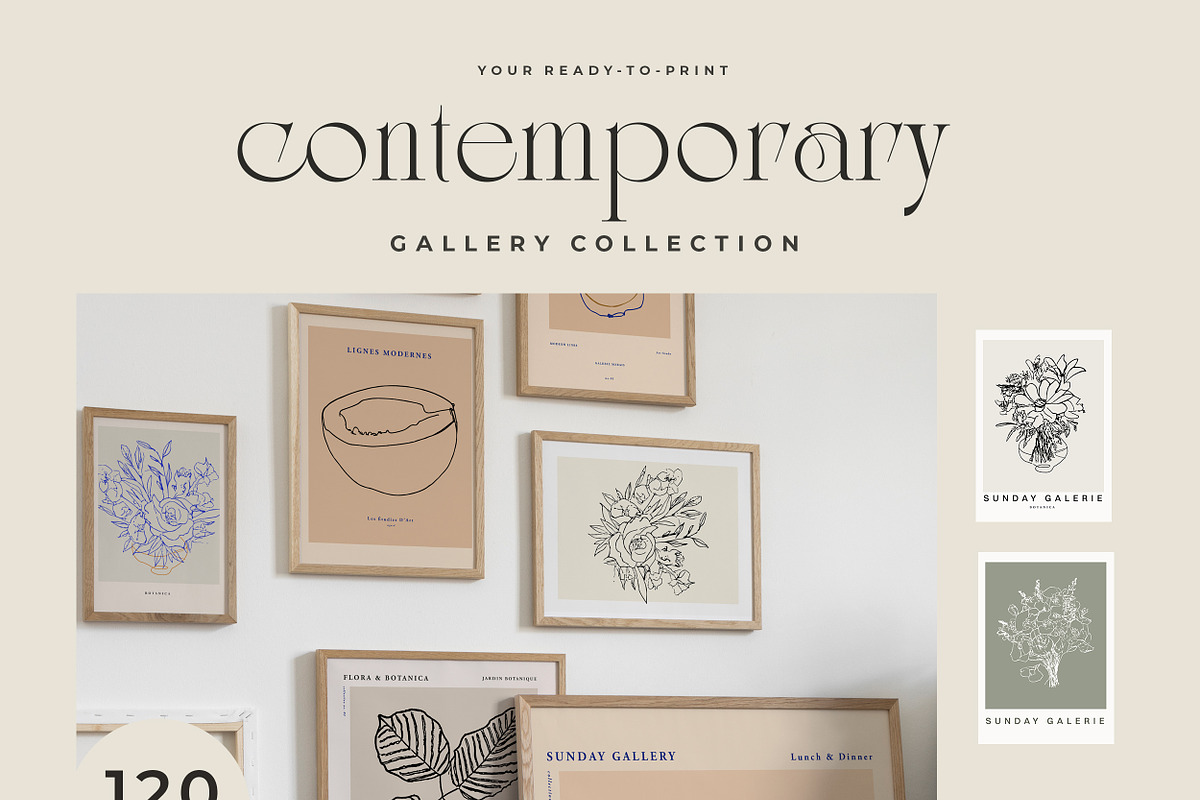 Contemporary Line Art Library