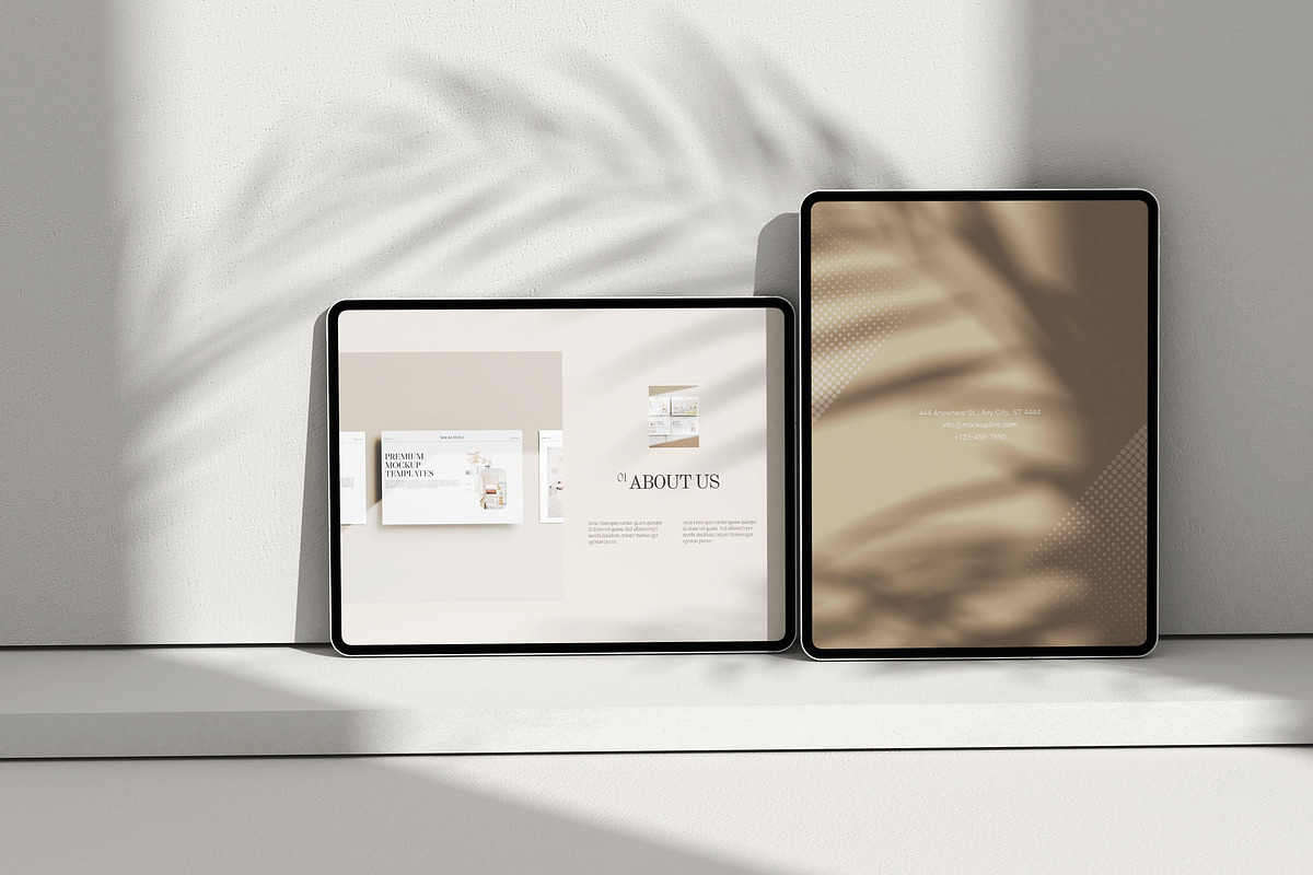 Minimal iPad & A4 Mockup Set, an iPad Mockup by Mockup Line