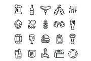 400+ outline FOOD ICONS, an Outline Icon by marusdesign