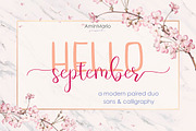 Hello September, a Script Font by AMINMARIO