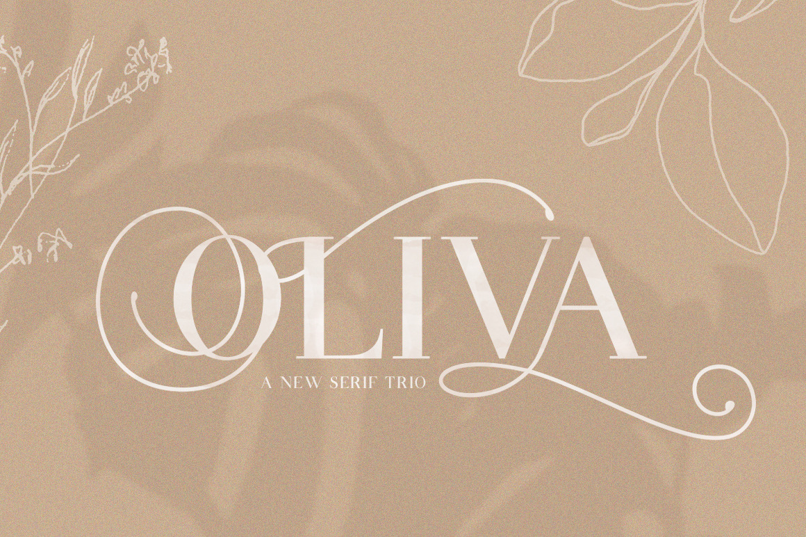 Oliva Serif Font, a Serif Font by Salt & Pepper Designs