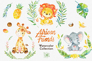 African Friends. Safari Collection, an Animal Illustration by StarJam ...