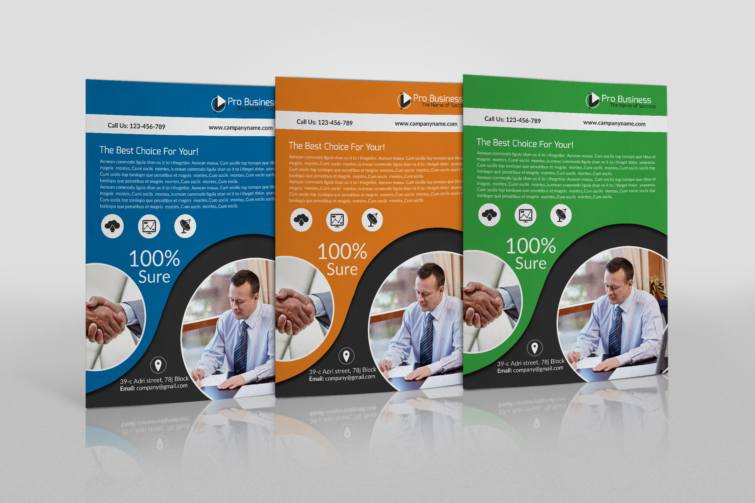 Business Dealing & Consulting Flyer, a Flyer Template by Psd Templates
