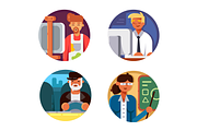 Professions set icons, an Icon by Kit8.net