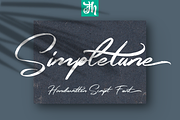 Simpletune - Handwritten Script Font, a Script Font by FHFont | Creative Market