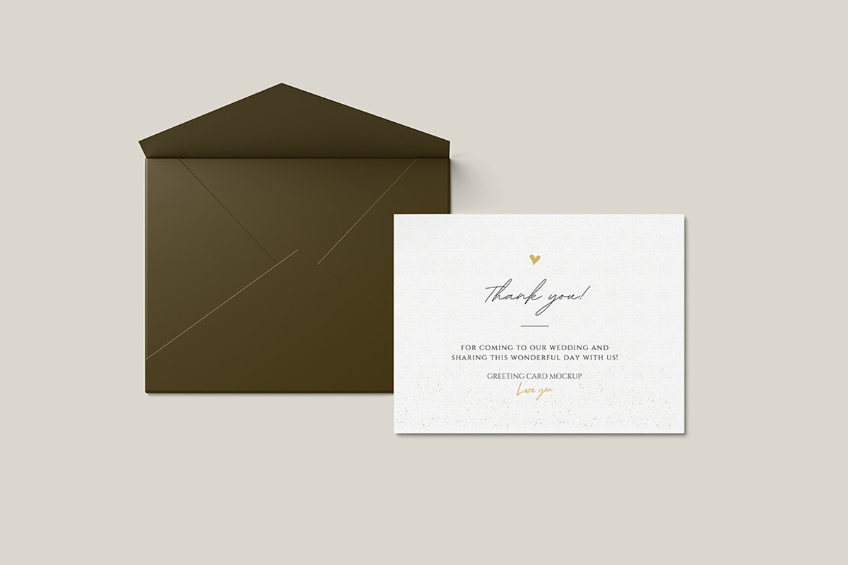 High Quality Greeting Card Mockup, an Advertising Mockup by swsi-studio