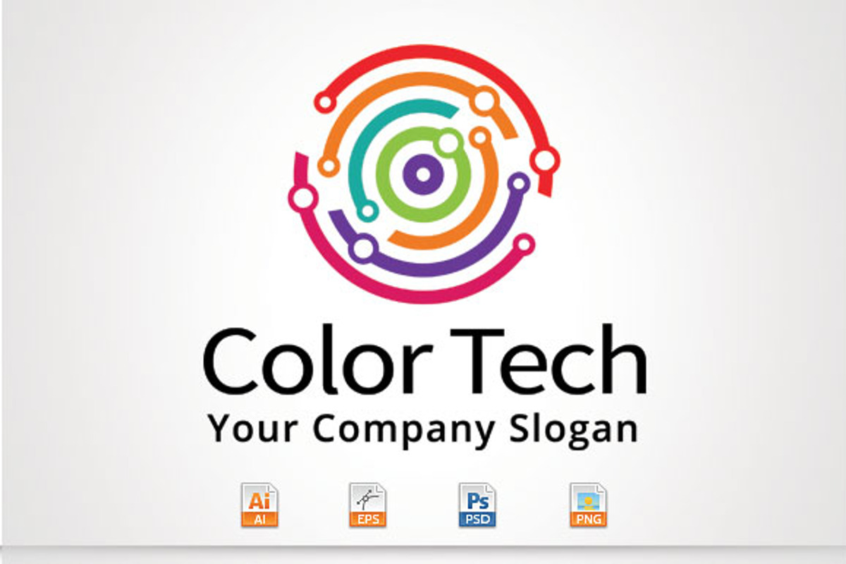Color Tech, a Branding & Logo Template by stock6design