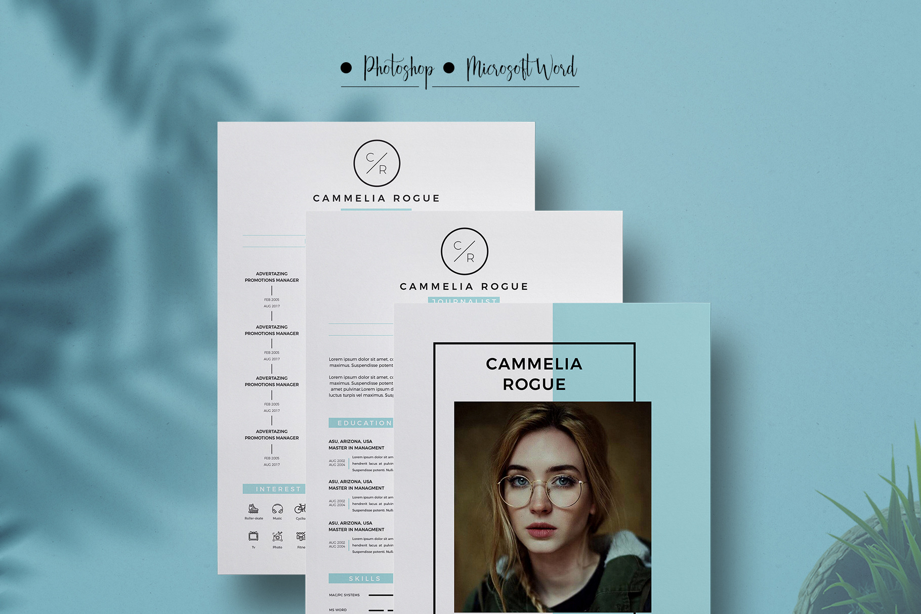 4 Page Resume Template, a Resume Template by AutumnTemplate | Creative ...