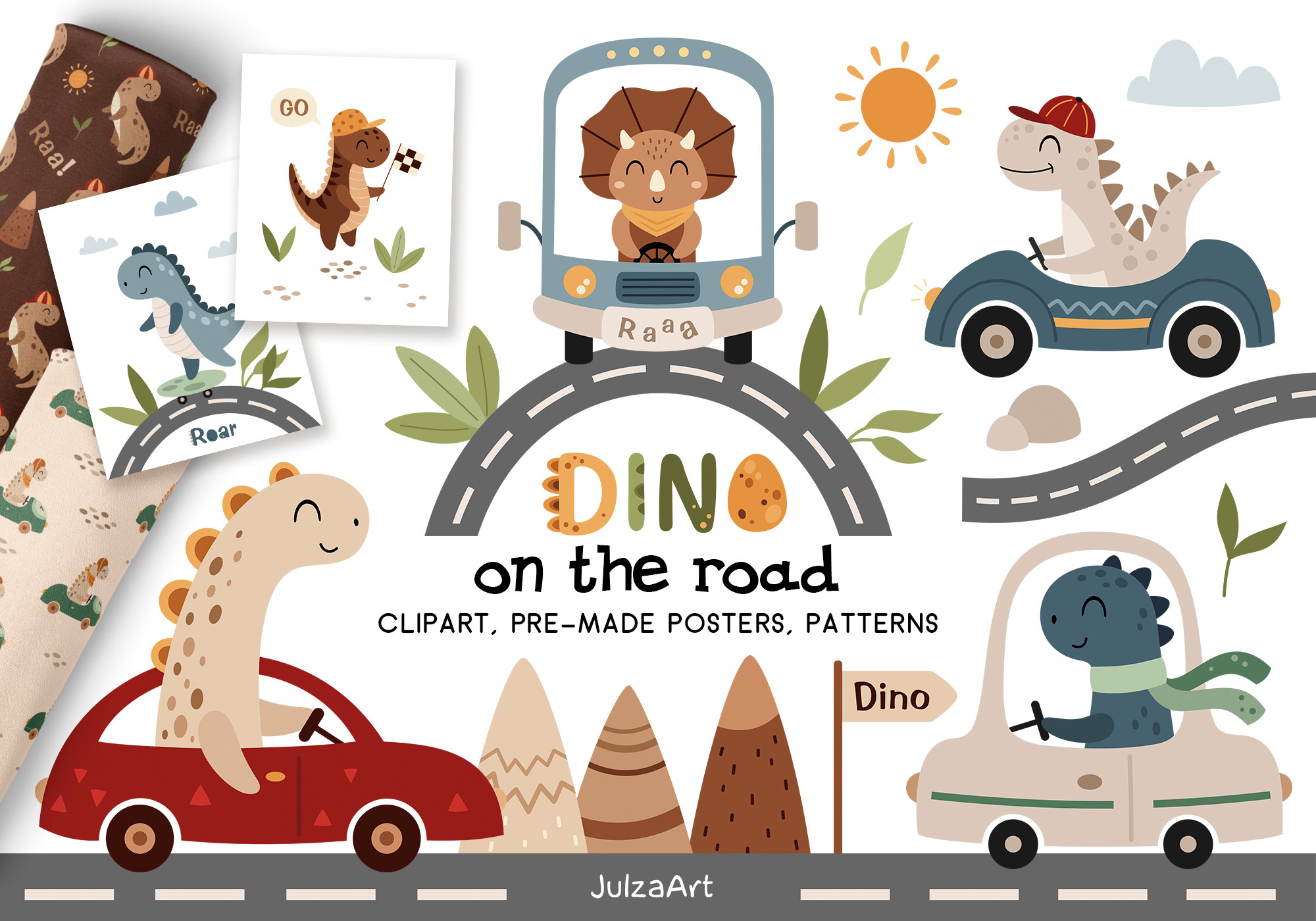 Dinosaurs drivers collection