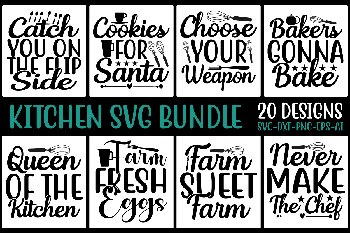 KITCHEN SVG BUNDLE, an Object Graphic by GatewayDesign
