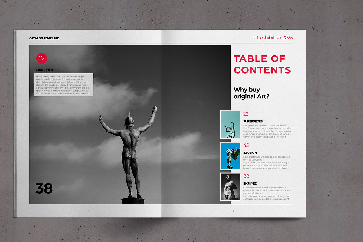 Art Gallery Exhibition Catalog Template
