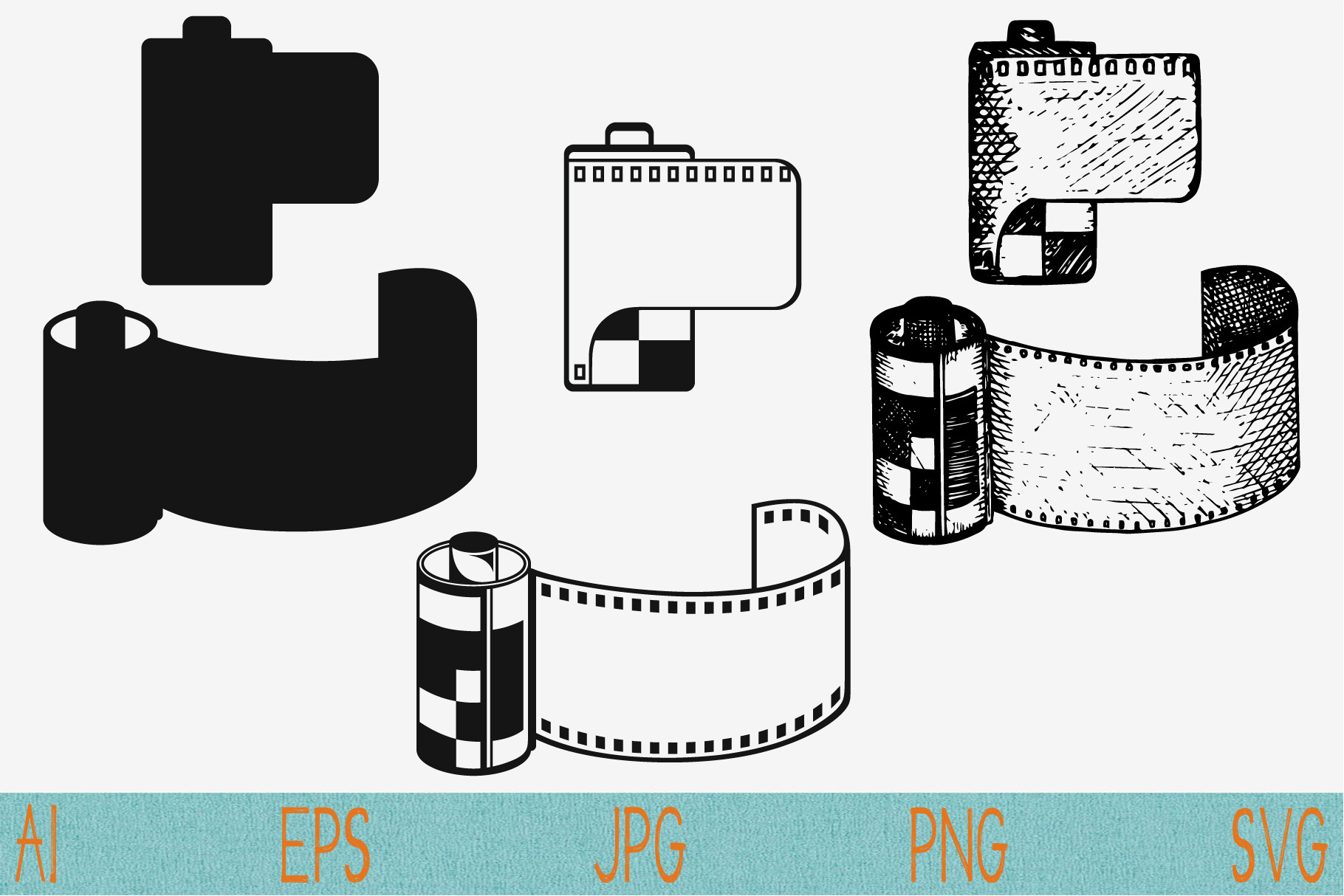 photo film cartridge camera film svg, an Object Graphic by FileVectorSVG