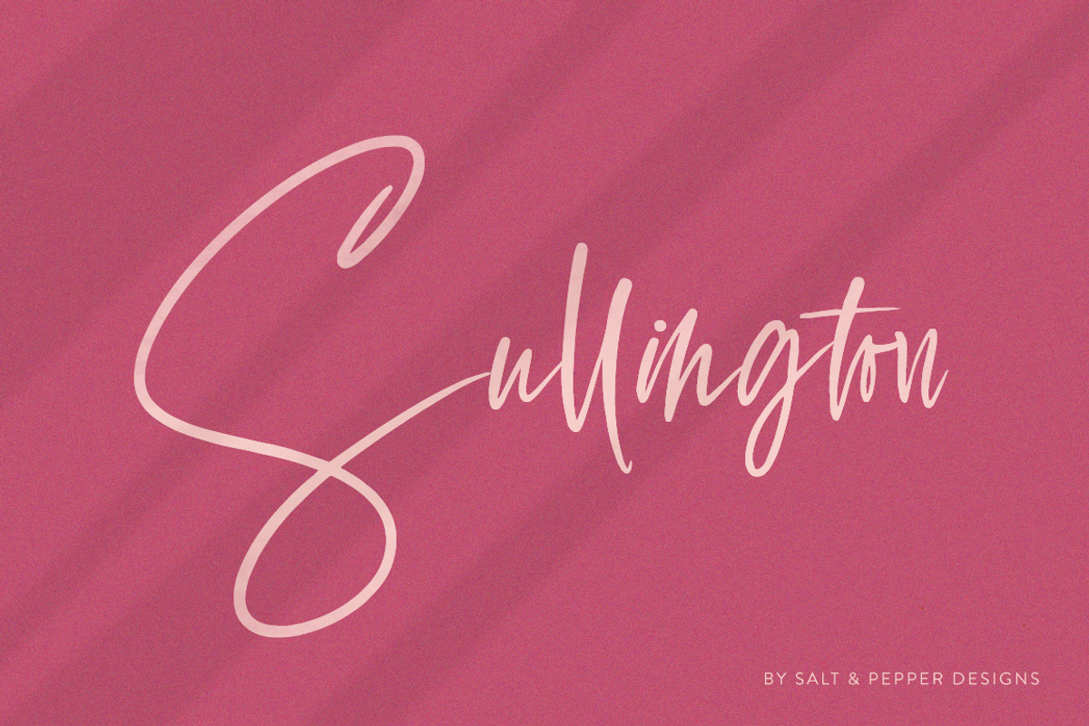 Sullington Script Font, a Script Font by Salt & Pepper Designs | Creative Market