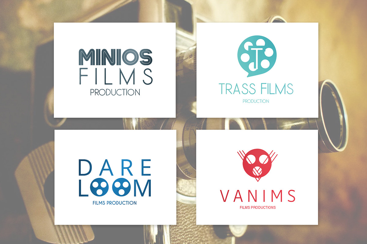 Camera,Movie & Film Production Logos, a Branding & Logo Template by AN ...