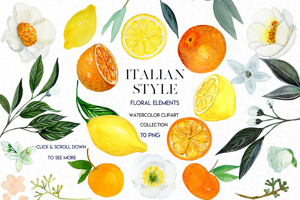 Italian Style Watercolor tile Update, an Illustration by LABFcreations