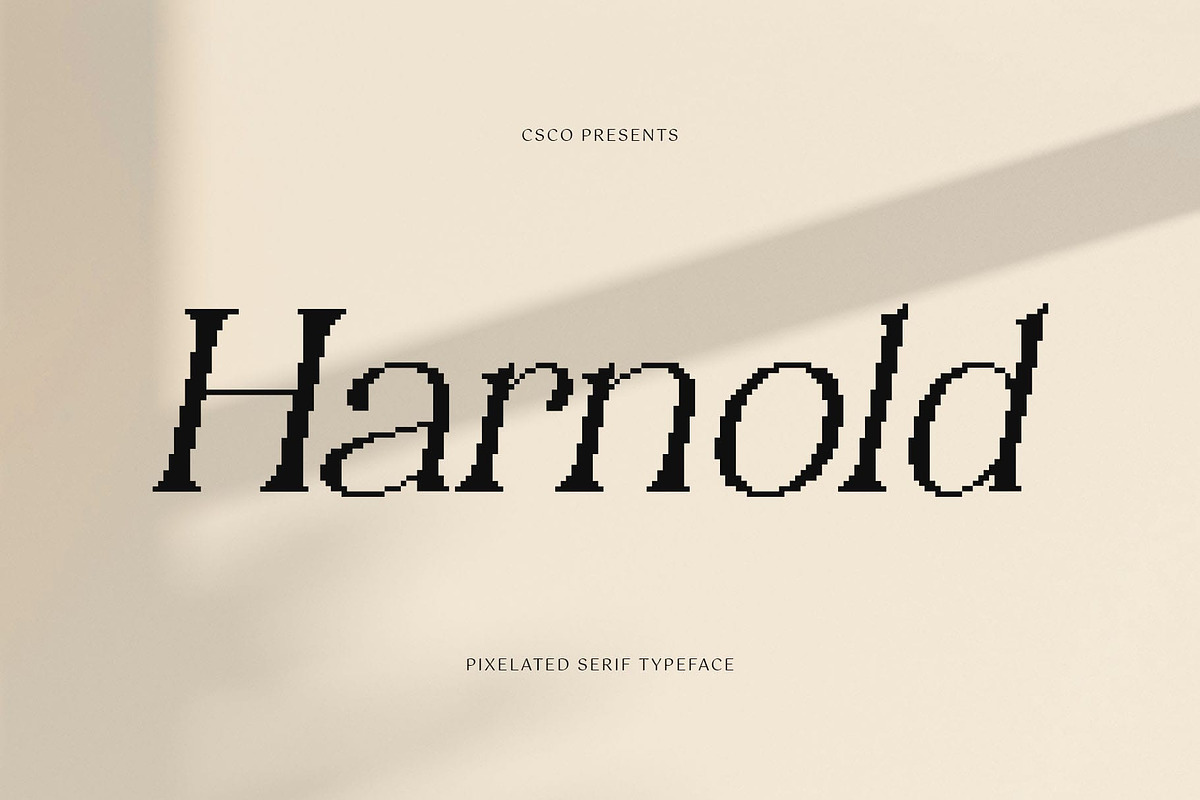 Harnold Pixel, a Serif Font by Craft Supply Co.